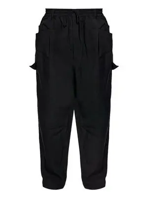 Y3 Cargo Drawstring Trousers - Black
