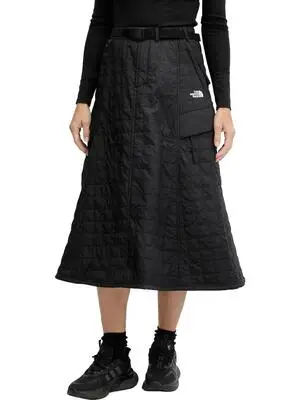The North Face Quilted Belted Midi Skirt - Black