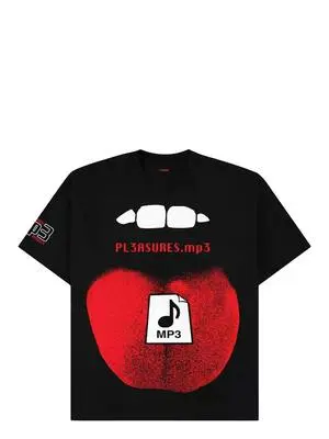 PLEASURES Graphic Short-sleeve T-shirt - Black