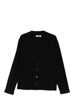 GRIFONI Button-fastening Pocket Cardigan - Black