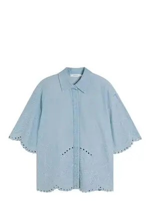 Zimmermann Daylight Embroidered Shirt - Denim