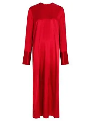 ARMARIUM Stretch-silk Midi Dress - Red
