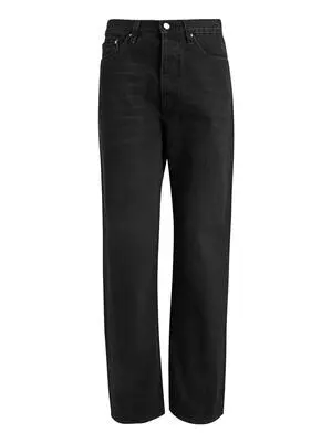 TOTEME Twisted Seam Straight-leg Full Length Jeans - Black