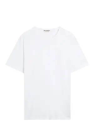 JW Anderson Logo-embroidered Cotton T-shirt - White