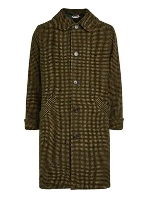 BODE Hedgerow Polka Dot-jacquard Wool Coat - Multicoloured 1
