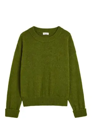 American Vintage Vitow Brushed Alpaca And Wool-blend Jumper - Dark Green