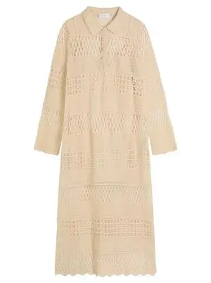 Zimmermann Wanderlust Sun Crochet Cotton-blend Midi Dress - Natural