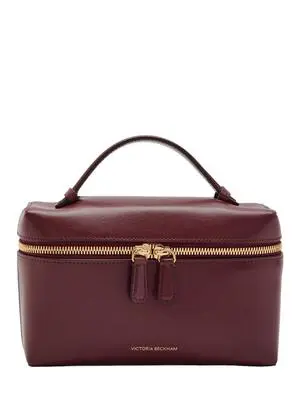 Victoria Beckham Vanity Leather Cross-body Bag - Burgundy
