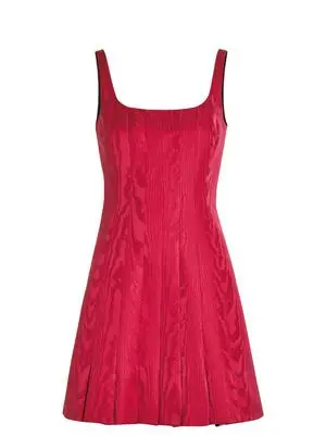 EMILIA WICKSTEAD Sascha Moiré Mini Dress - Red