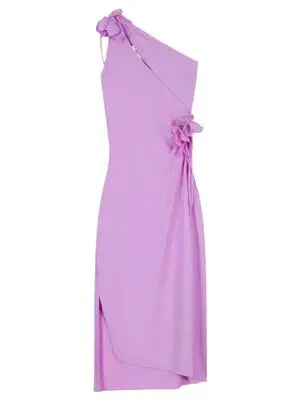 Coperni Asymmetric Flower Gown - Purple