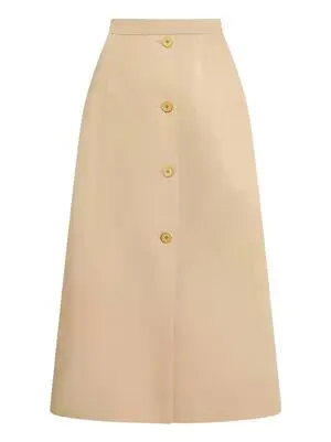 PATOU Button-Fastening Midi Skirt