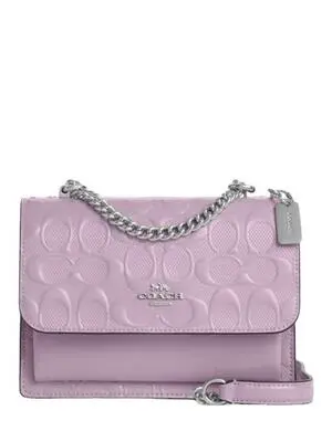 COACH Mini Klare Crossbody Bag In Signature Leather - Patent Leather/silver