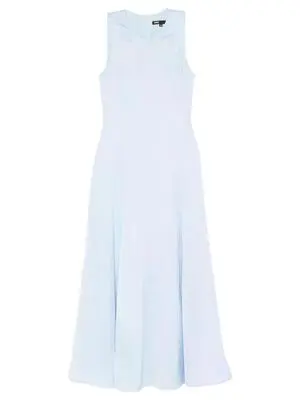 Maje Sleeveless A-line Midi Dress With Princess Seams - Blue