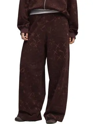 PUMA Graphic Fleece Lounge Pants - Brown