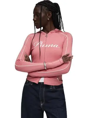 PUMA T7 Street Glam Hoodie - Pink