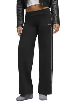 PUMA T7 Street Glam Relaxed Pants Black