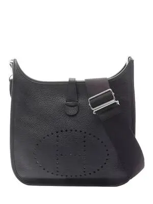 Hermès 2023 Evelyne Pm Troyes Shoulder Bag - Black