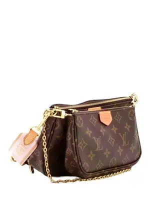 LOUIS VUITTON Monogram Canvas Multi Pochette Accessoires - Brown