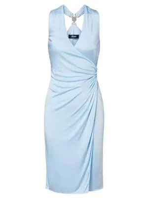 Versace Medusa '95 Ruched Jersey Minidress - Blue