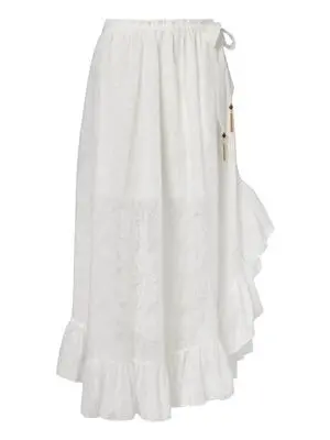 Zimmermann Daylight Ruffled Maxi Skirt - White