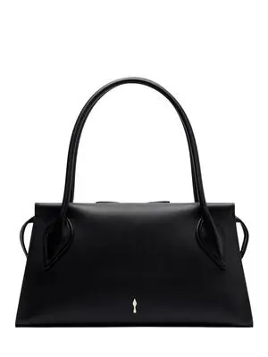 CHRISTIAN LOUBOUTIN Venus Medium Leather Shoulder Bag - Black
