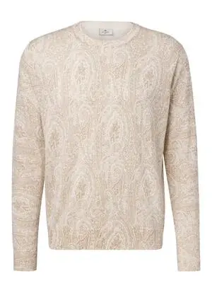 Etro Cotton And Silk Sweater - White