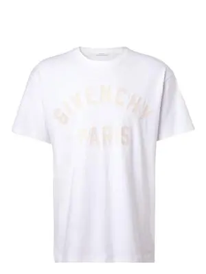 Givenchy Embroidered Logo Cotton Jersey T-shirt - White