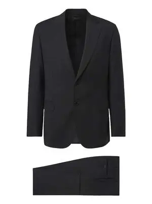 Brioni Wool And Mohair Suit - Black