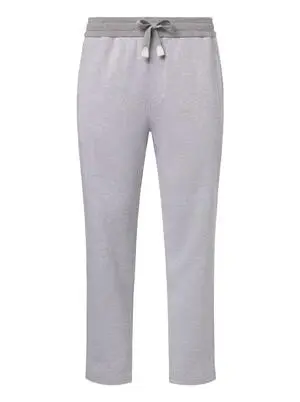 Brioni Cotton-blend Jersey Sweatpants - Grey