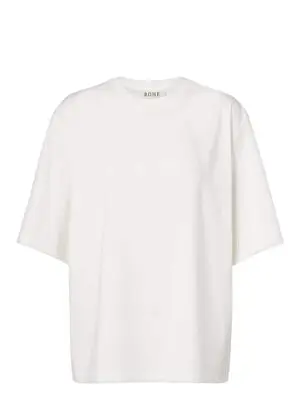 RÓHE Oversized Cotton-blend T-shirt - White