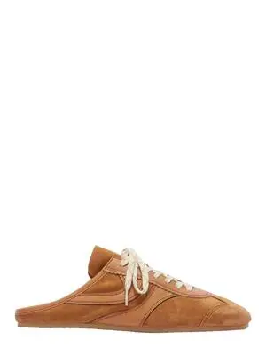 Dries Van Noten Suede Panelled Sneaker Mules - Brown