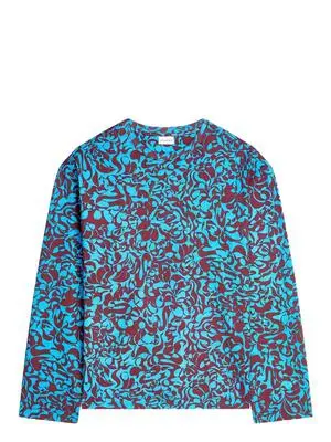 Dries Van Noten Long-sleeve Cotton T-shirt - Blue