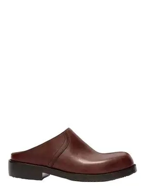 Dries Van Noten Leather Clogs - Brown