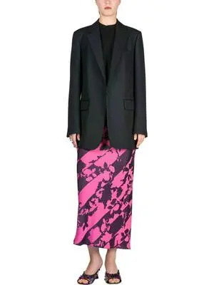 DRIES VAN NOTEN Loose-Fit Herringbone Wool Blazer