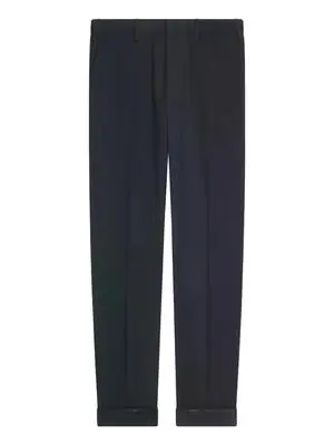 Dries Van Noten Cuffed Trousers - Blue
