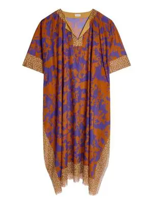 Dries Van Noten Printed Kaftan - Orange