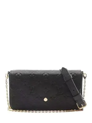 LOUIS VUITTON 2021 Félicie Chain-strap Shoulder Bag - Black