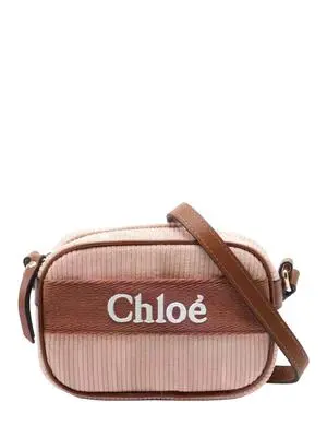 Chloé 2020s Corduroy Shoulder Bag - Pink