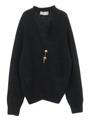Dior 2010s Bee Chain Cardigan - Black