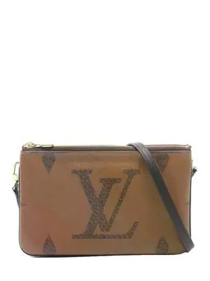 LOUIS VUITTON 2010s Monogram Double-zip Shoulder Bag - Brown