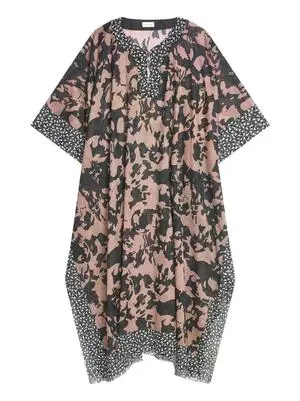 Dries Van Noten Printed Kaftan - Pink