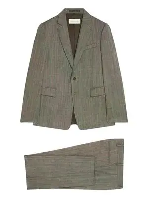 Dries Van Noten Flap-pocket Suit - Brown