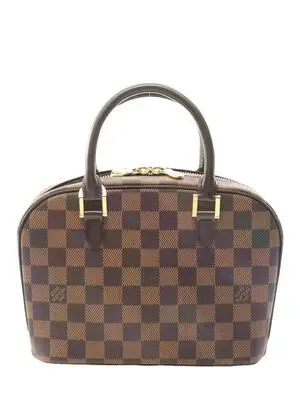 LOUIS VUITTON 2003 Mini Saria Check Tote Bag - Brown