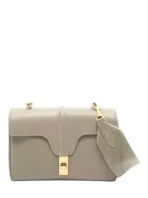 Celine 2000s Soft Teen 16 Leather Shoulder Bag - Grey