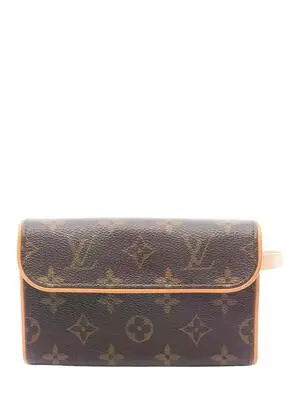 LOUIS VUITTON 2002 Pochette Florentine Monogram Belt Bag - Brown