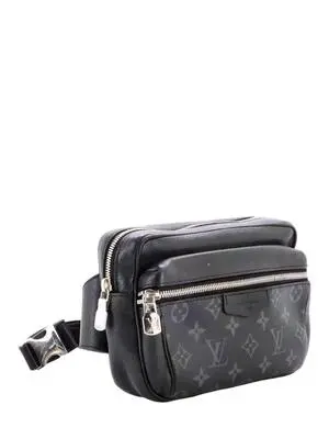 LOUIS VUITTON Outdoor Bumbag Monogram Taigarama - Black