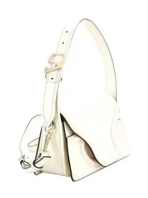Valentino Garavani Le Petit Deuxieme Leather Shoulder Bag - White