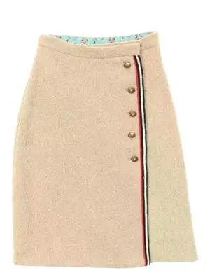 Gucci Sherry Line Tweed Skirt - Neutrals
