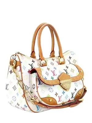 LOUIS VUITTON Rita Handbag Monogram Multicolor Satchel - White