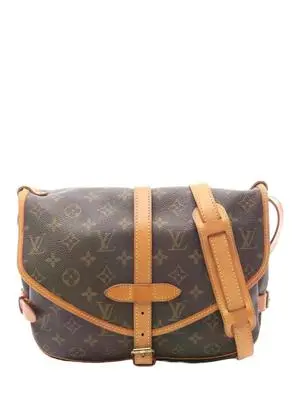 LOUIS VUITTON 1992 30 Saumur Shoulder Bag - Brown